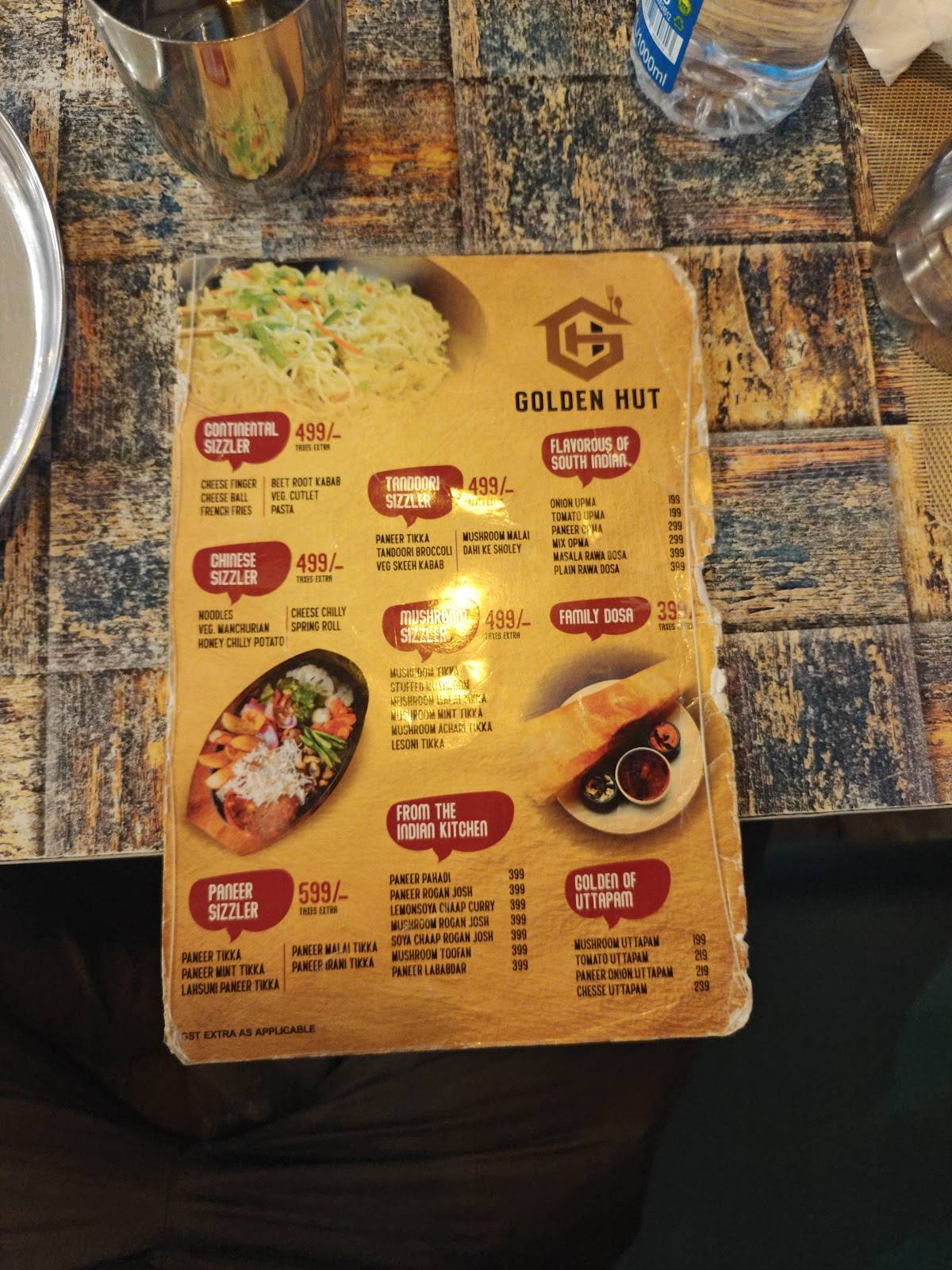 Menu at Dhaba In Derabassi Golden Hut, Gholu Majra