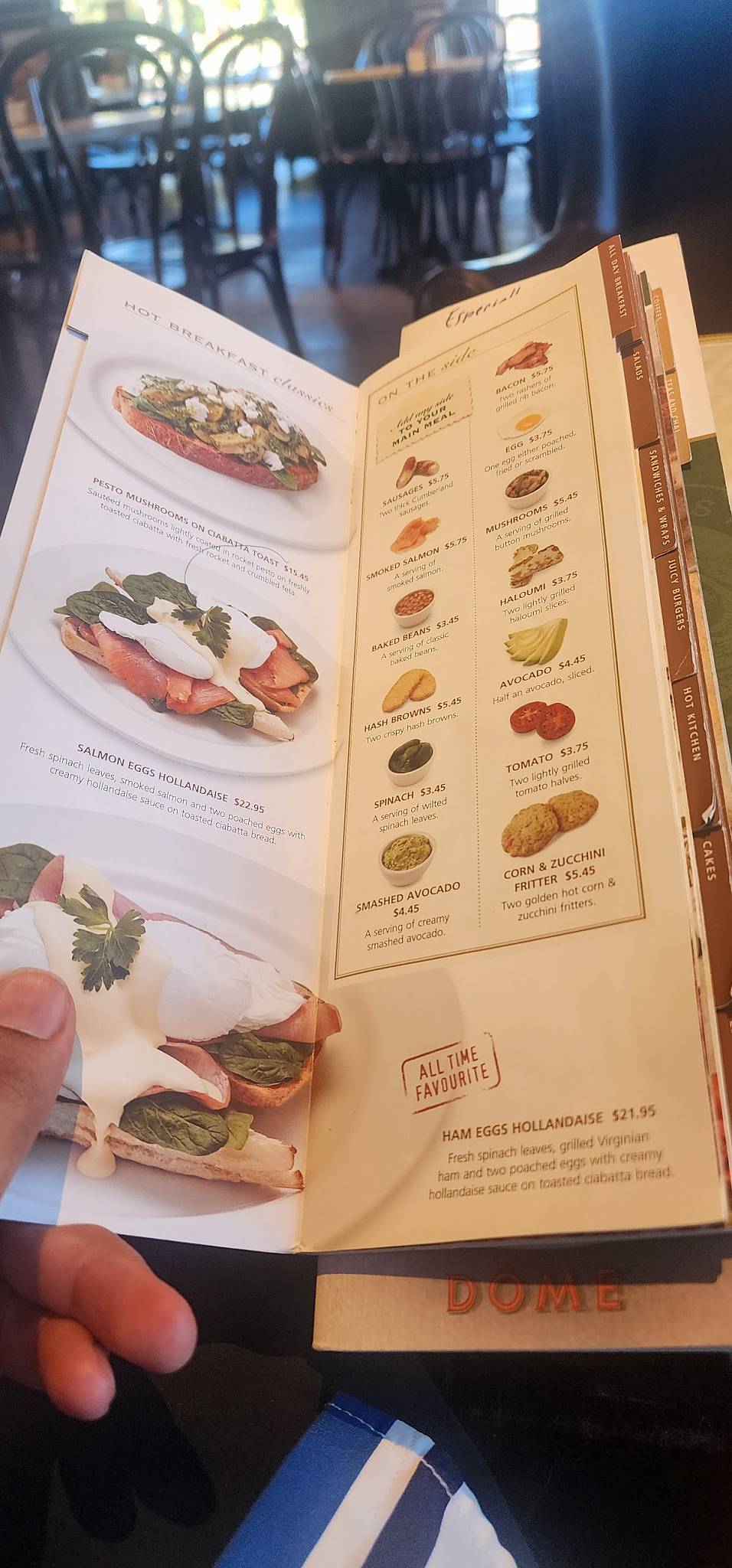 Menu at Dôme Café - Gosnells cafe, Gosnells, Albany Hwy