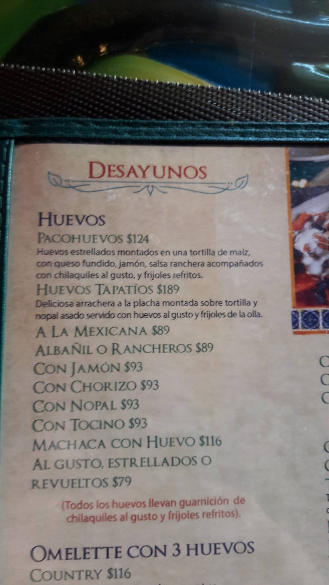 Menu at Don Paco restaurant, Tijuana, Blvrd Gral Rodolfo Sánchez ...