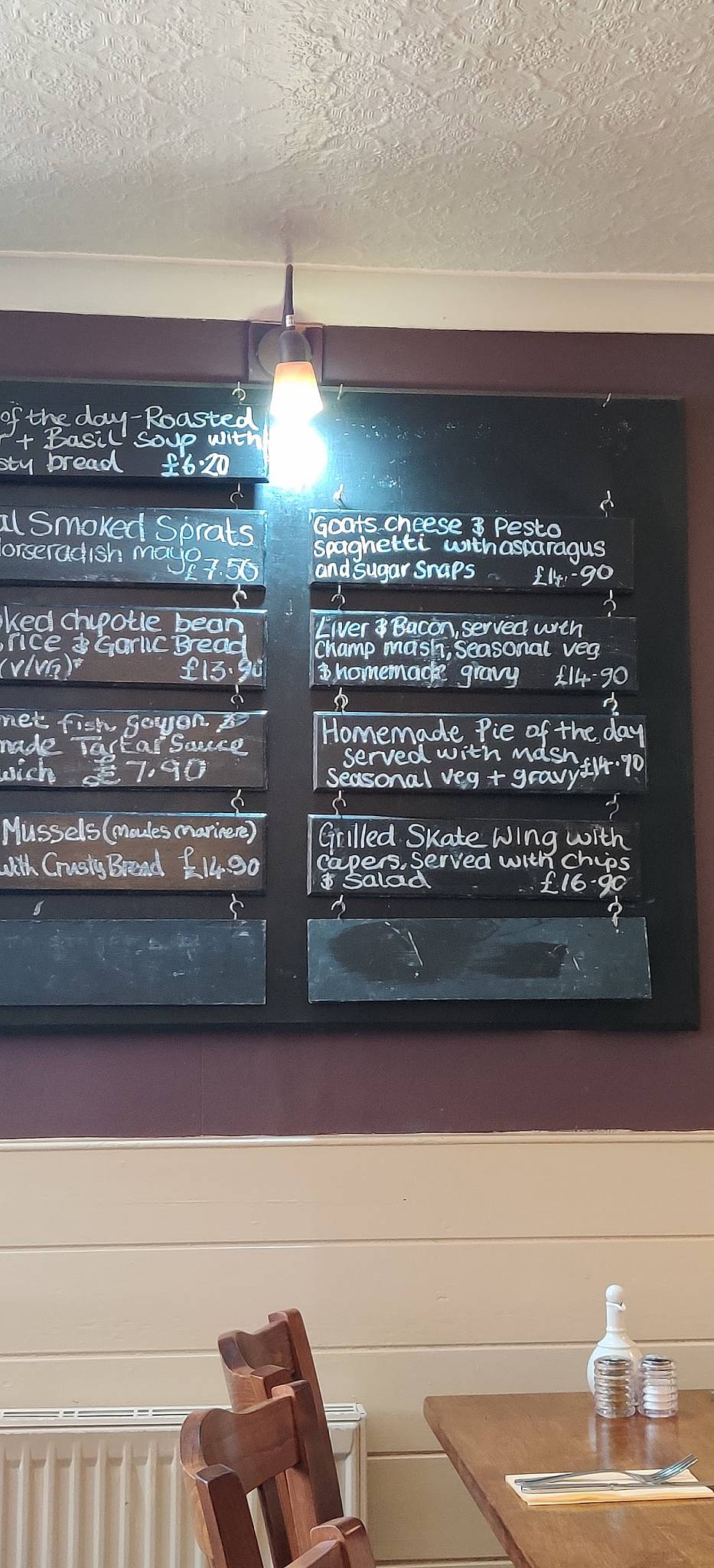 Menu at Donkey & Buskins pub & bar, Colchester