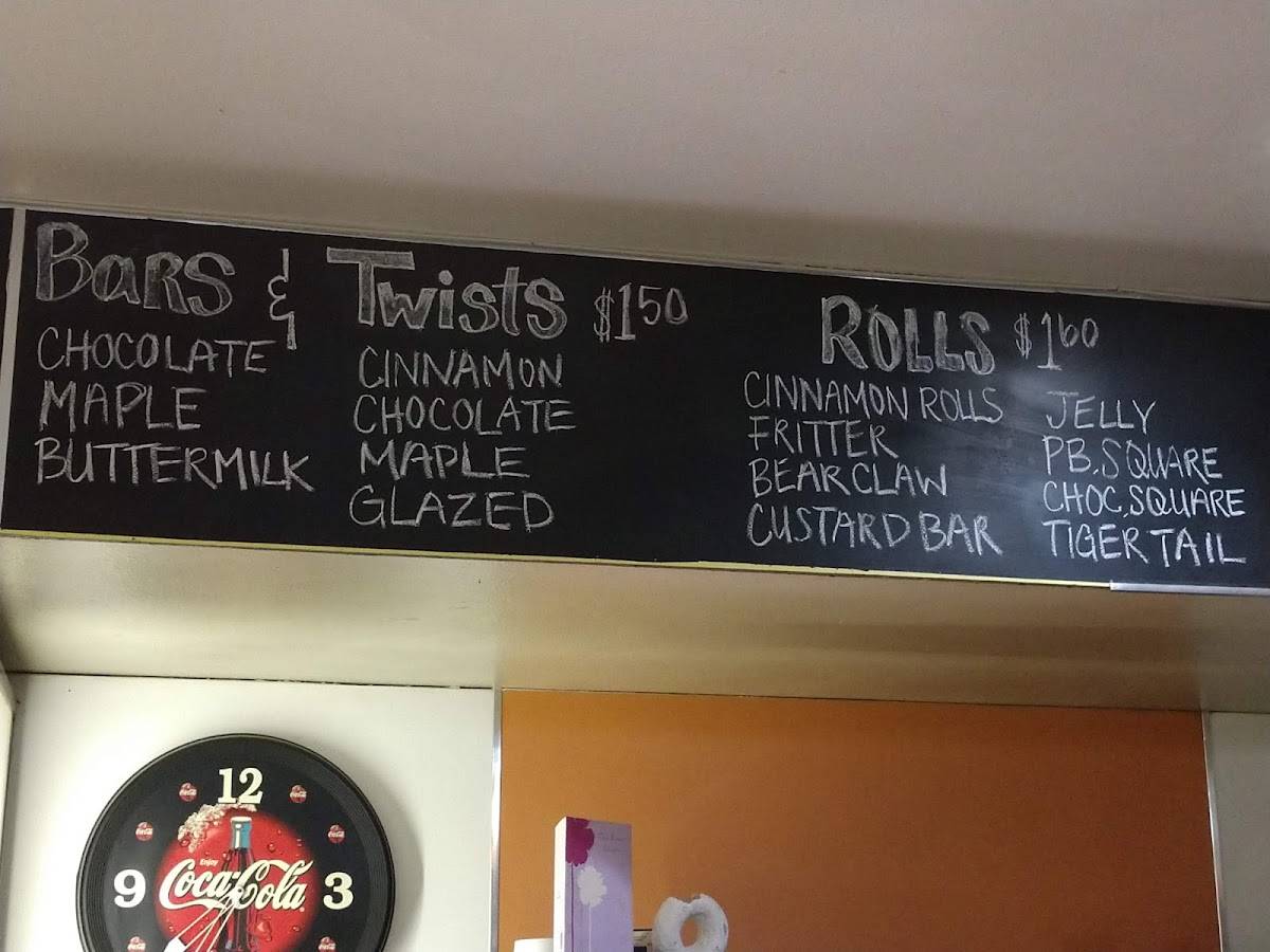 Menu at The Donut Nook pub & bar, Chico