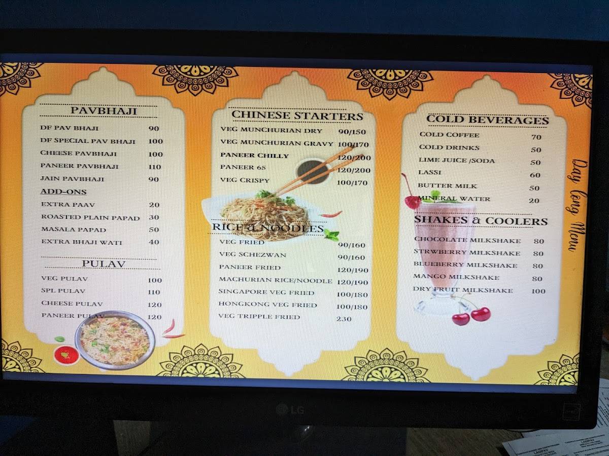 Menu at Dosa Factory, Mahalunge Ingale
