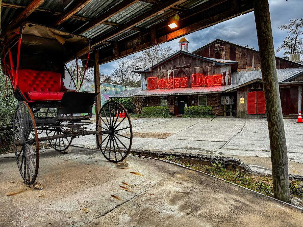 Menu at Dosey Doe - The Big Barn, Spring, Interstate 45 N