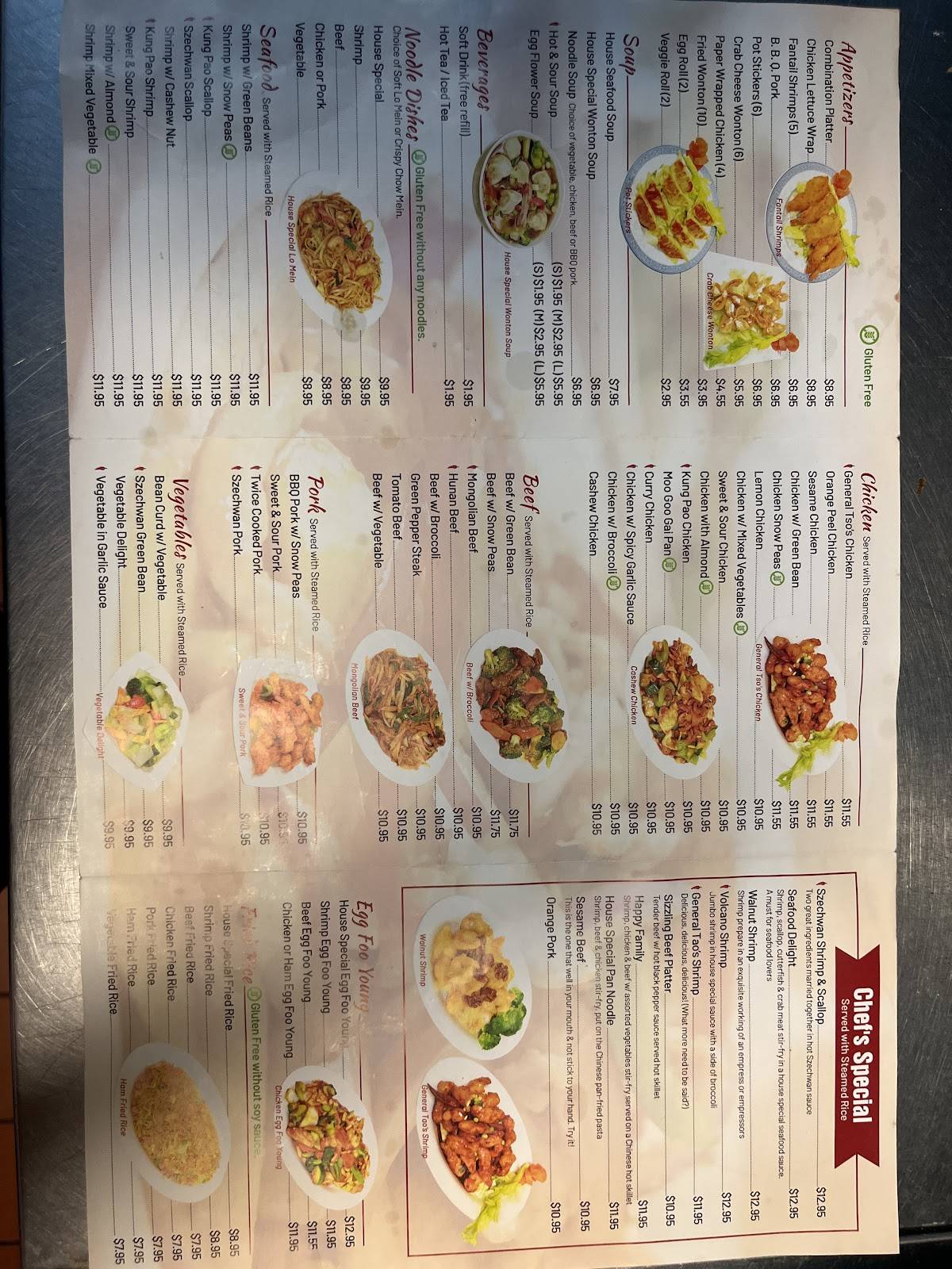 Menu at Dragon Hill Chinese Restaurant, Clearfield