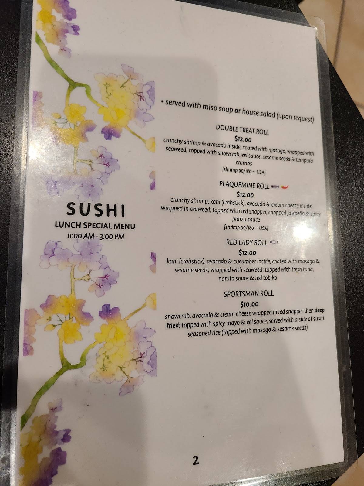 Menu at Drunken Fish - Baton Rouge, LA restaurant, Baton Rouge