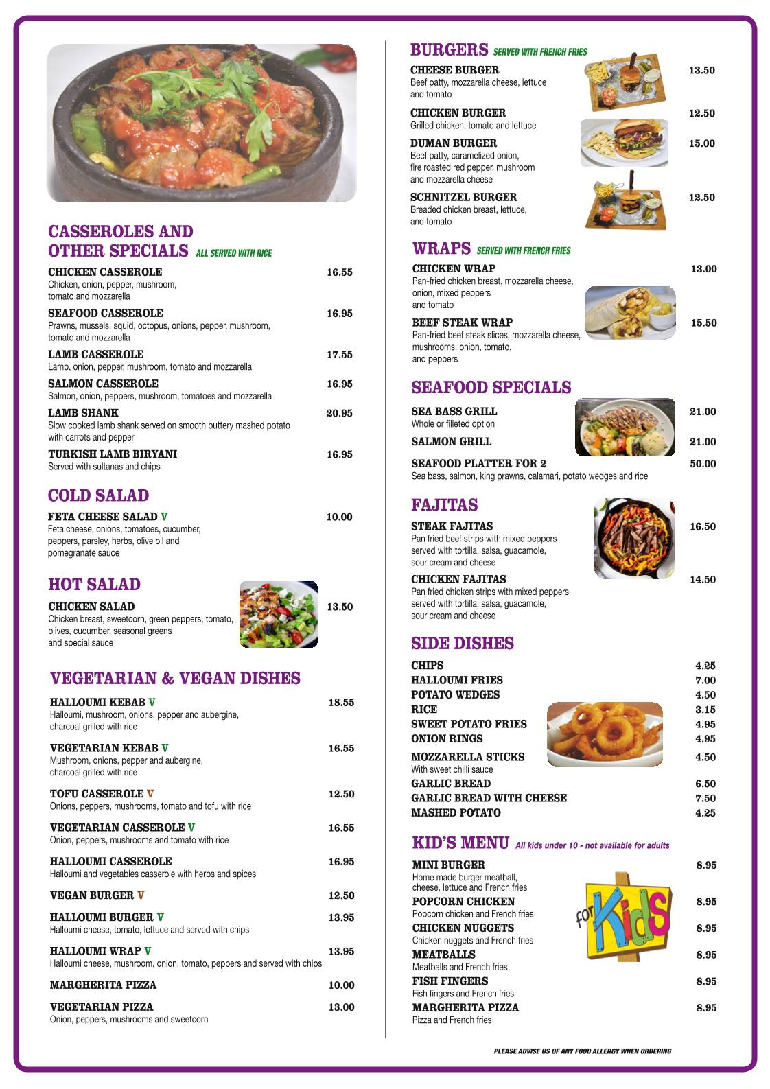 Menu at Duman Turkish Mediterranean Grill Bar, Liverpool