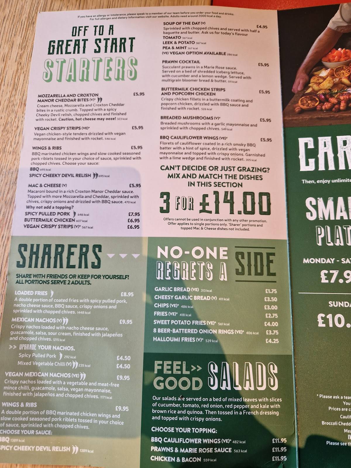 Menu at Market Cross pub & bar, Dunstable