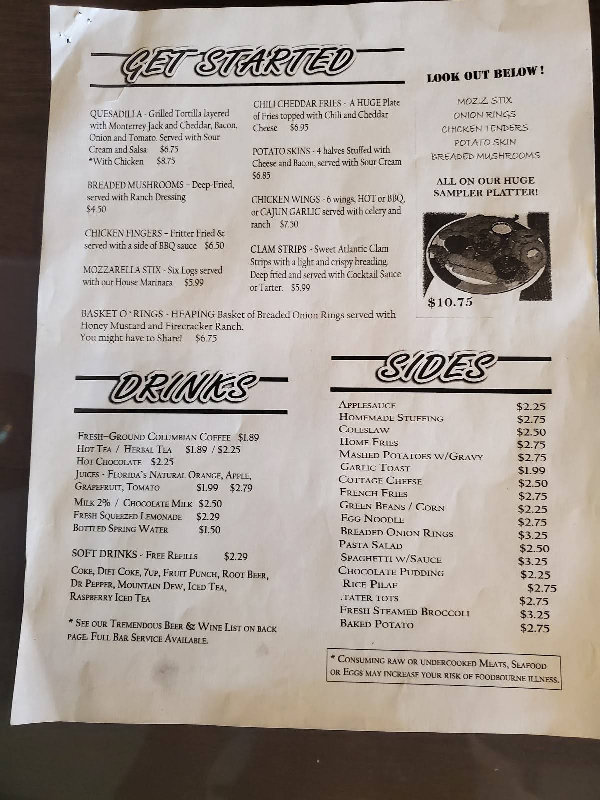Menu at Dutch Country Restaurant, Middlefield