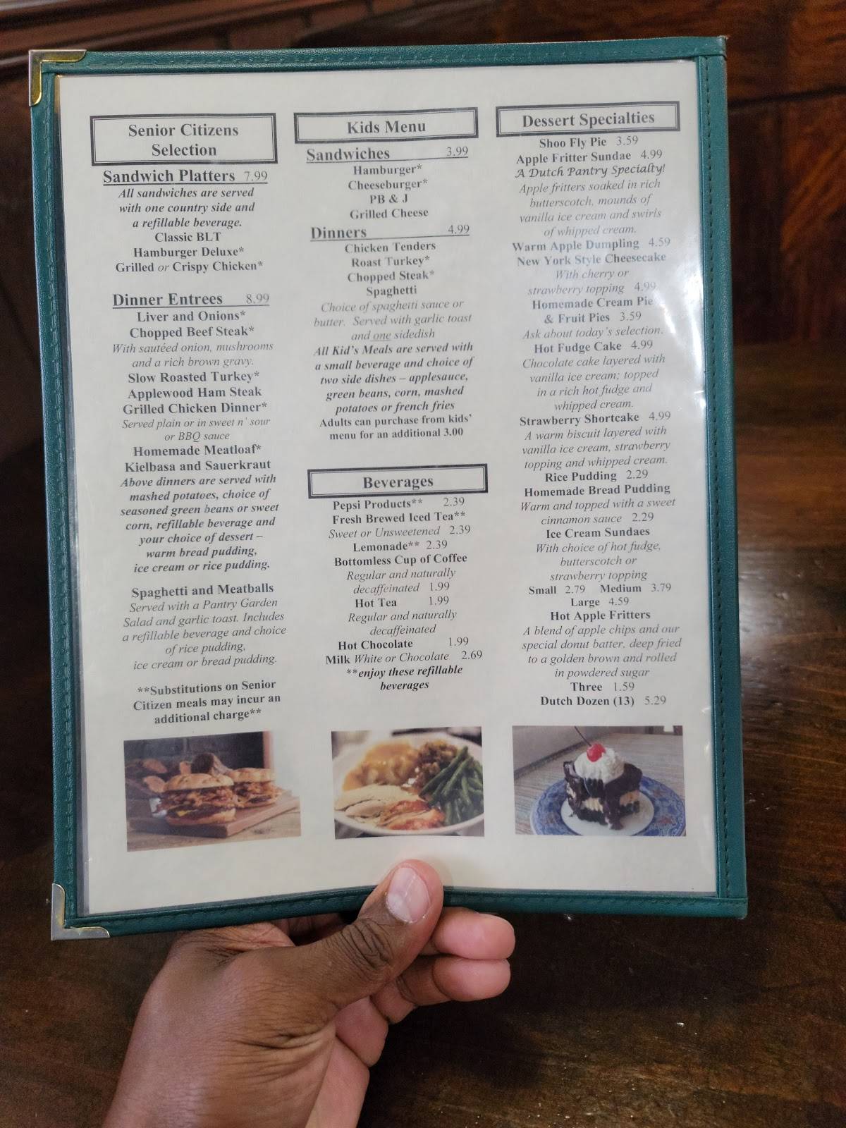 Menu at Dutch Pantry Family Restaurant, DuBois