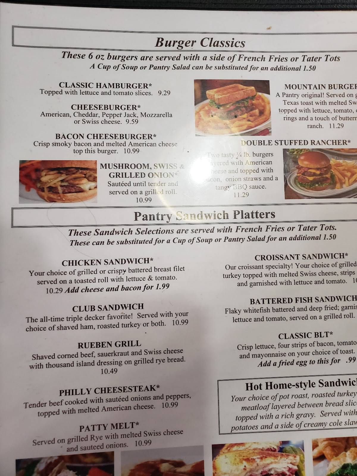 Menu at Dutch Pantry Family Restaurant, DuBois