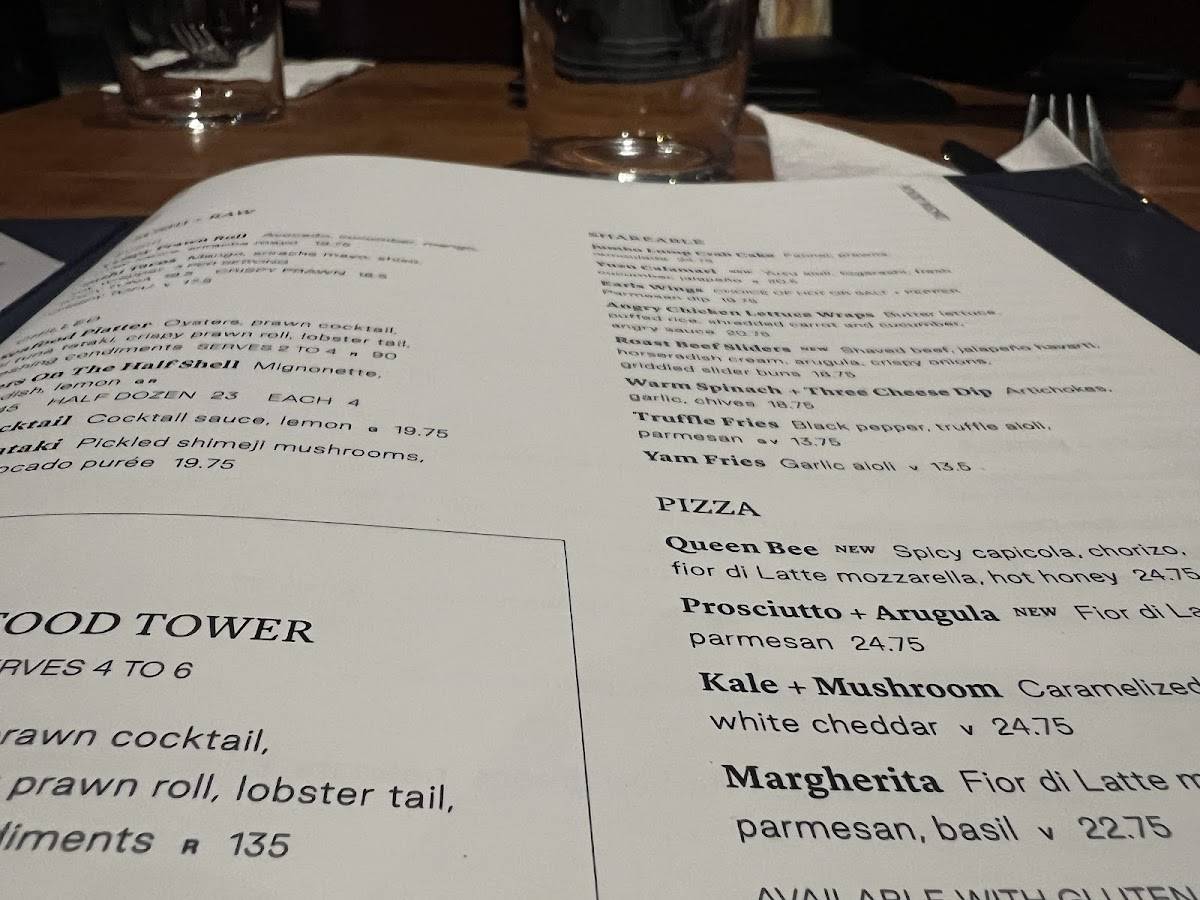 Menu at Earls Kitchen + Bar, London