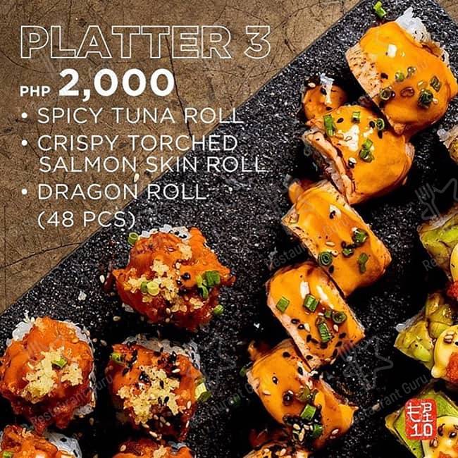 Menu at Ebi 10 restaurant, Makati