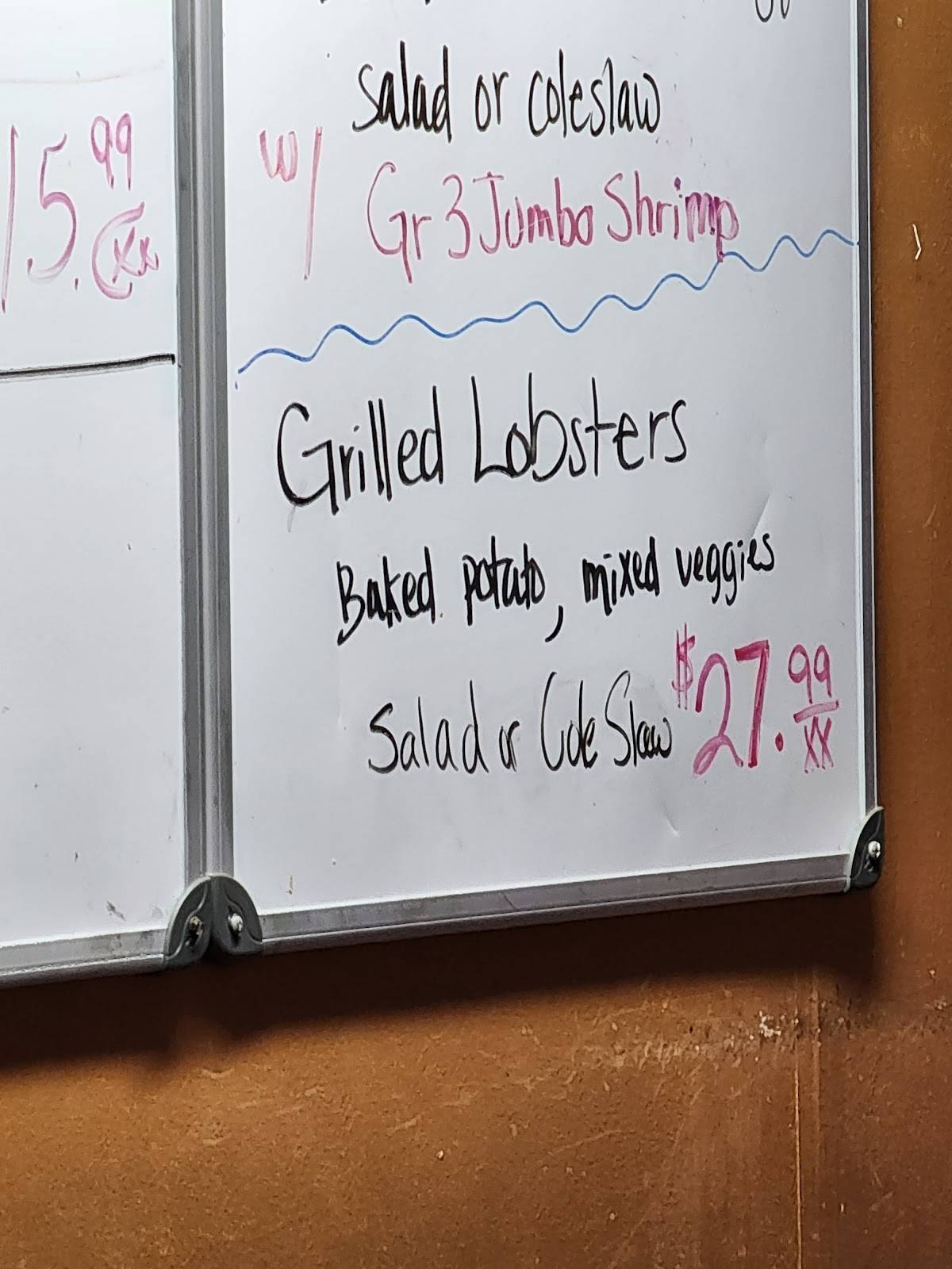 Menu at Edna Seafood And Grill pub & bar, Edna