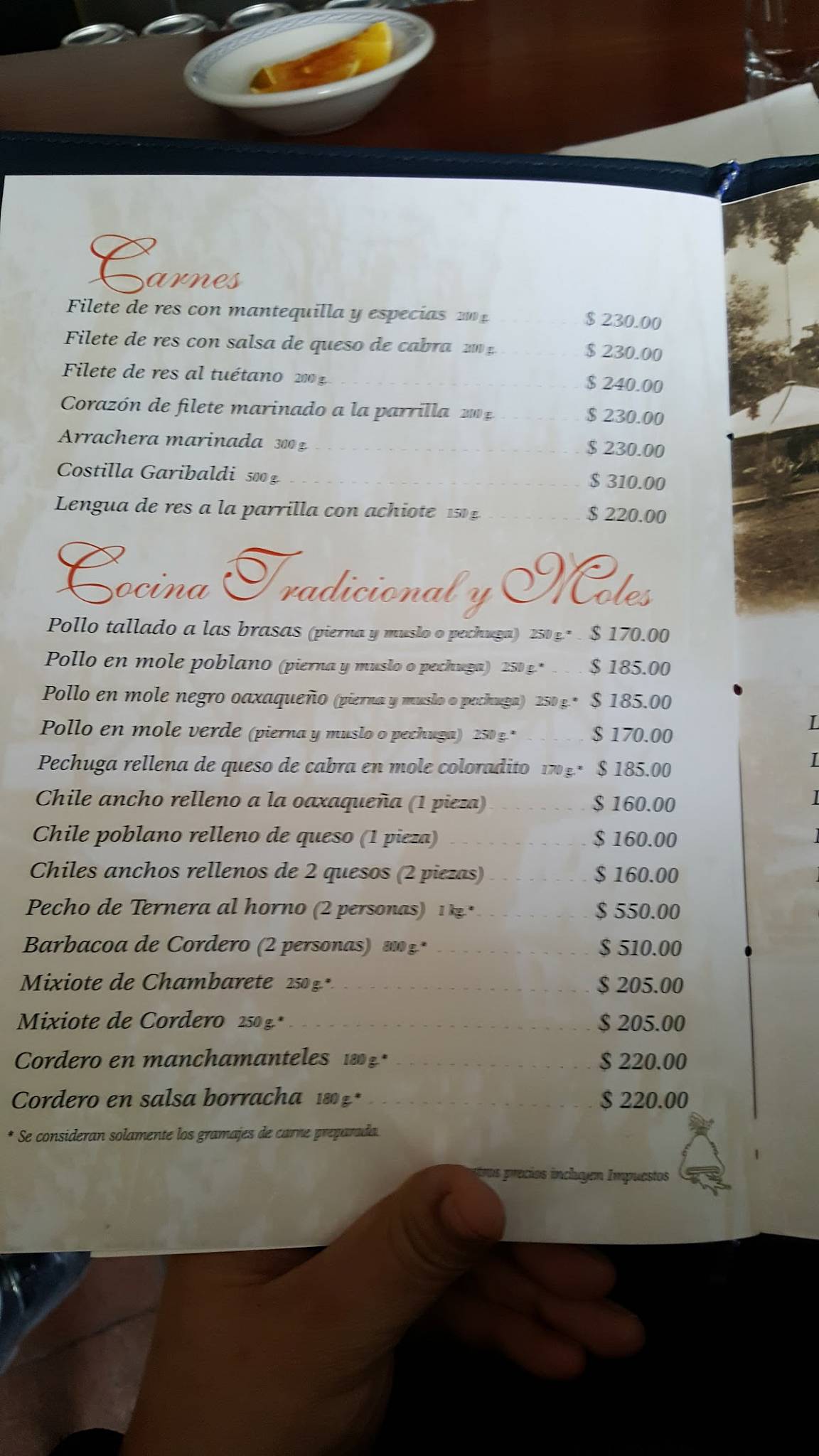Carta del restaurante El Cardenal Lomas, Ciudad López Mateos, Av. Paseo ...