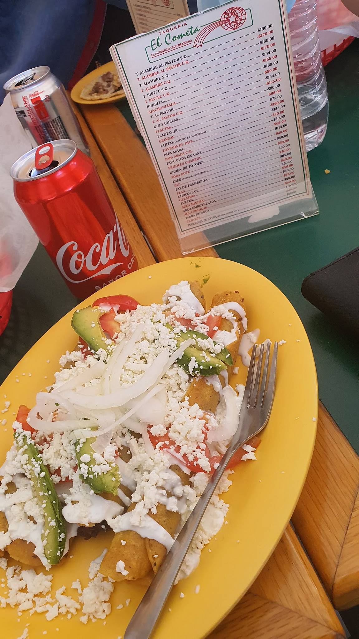 Menu at El Cometa restaurant, Ciudad Juarez, Av. Adolfo López Mateos 1416