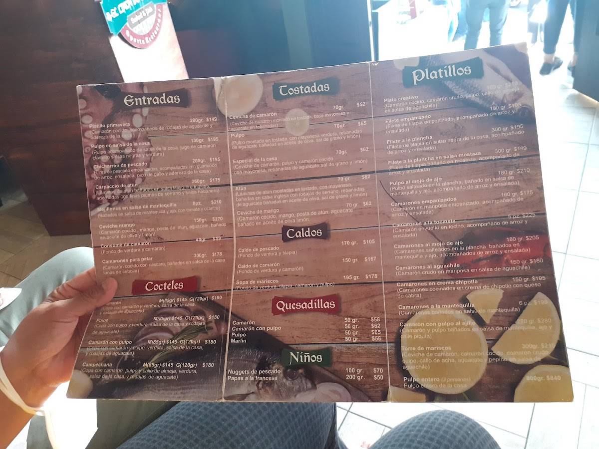 Carta del restaurante El Limón del Culiacán TRC, Torreón