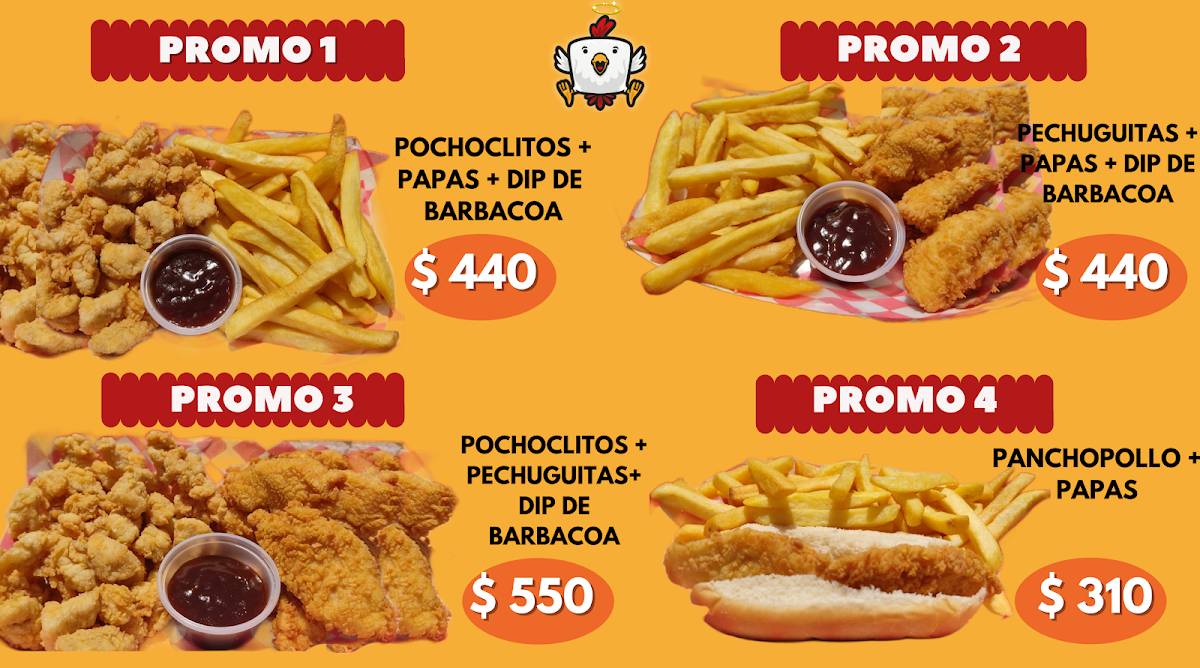 Carta del restaurante El Santo Pollo, San Francisco Solano