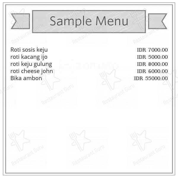 Menu at Elud Cake and Bakery, Bogor, Jl. Raya Cikaret No. 58