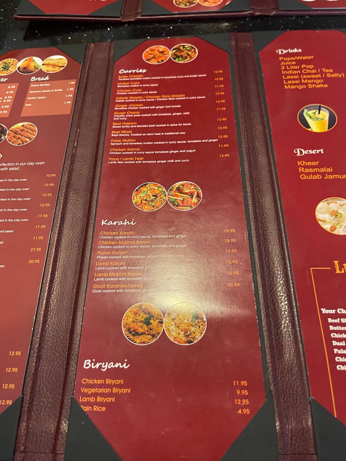 Menu at Faisal Kabab Hut restaurant, Calgary