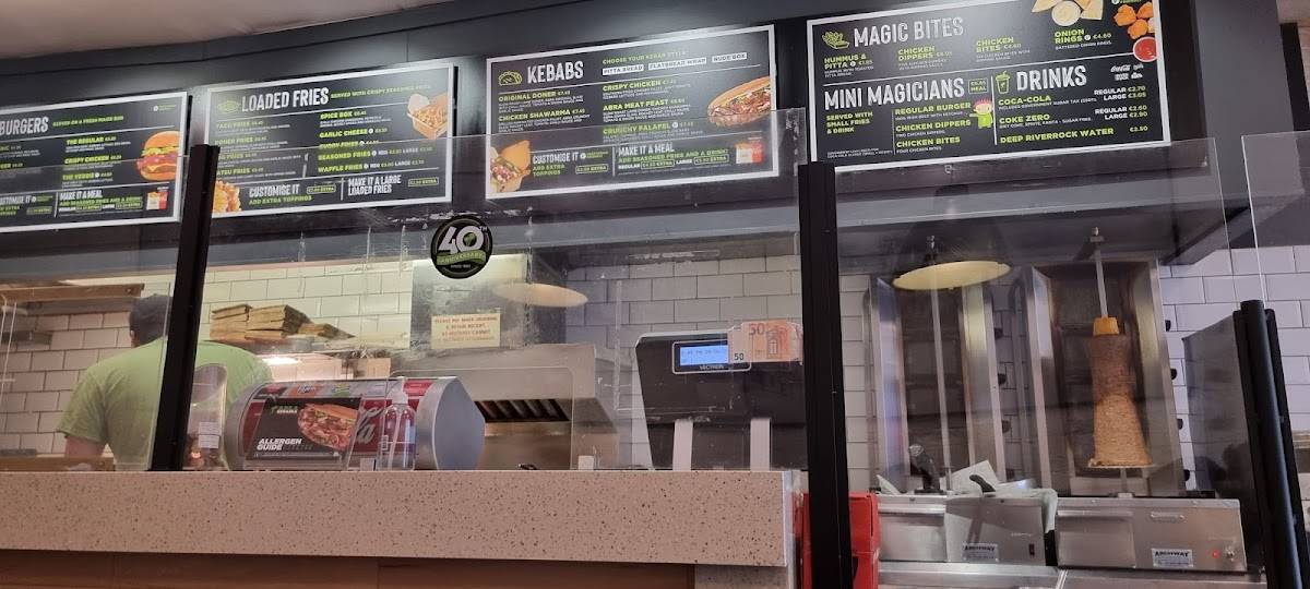 Carta de comida rápida Abrakebabra, Dublin, Unit 2A