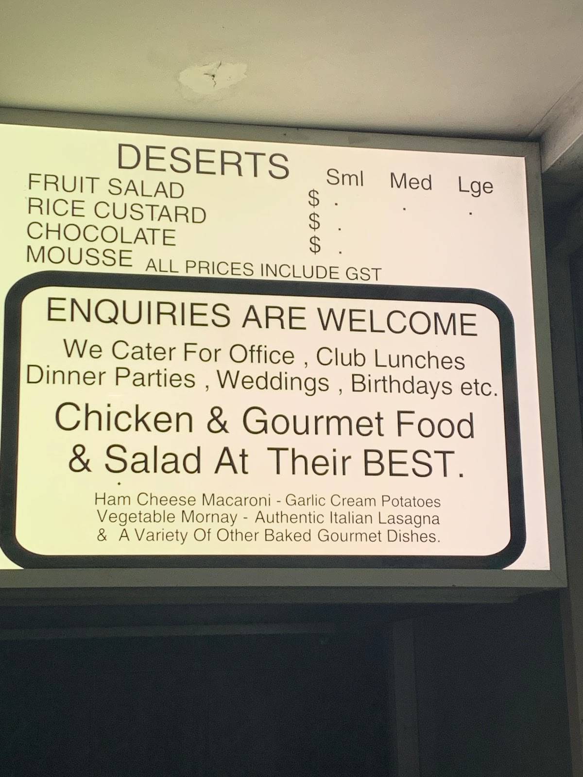Menu at Go Go Charcoal Chicken fast food, Frankston South
