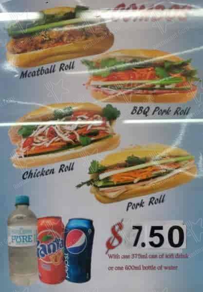 Menu at Hong Ha Bakery Mascot, Mascot