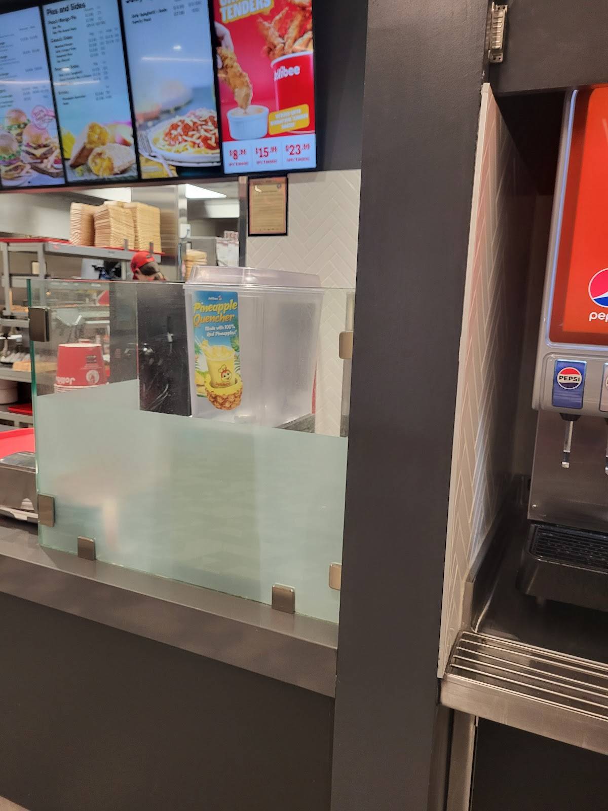 Menu at Jollibee fast food, Arlington