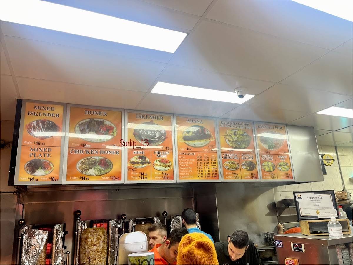 Menu at Katik Turkish Take Away fast food, Campbellfield