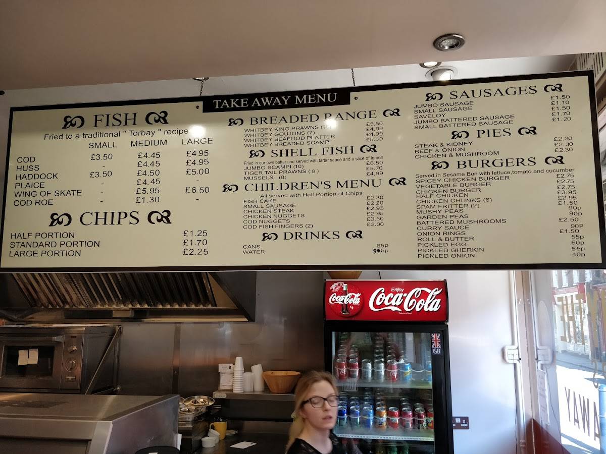 Menu at Torbay Of Hythe fast food, Hythe