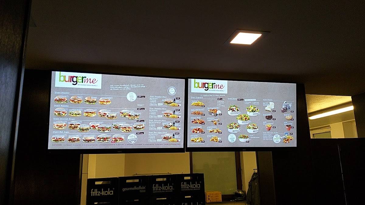 Speisekarte von burgerme fast Food, Göttingen, Reinhäuser Landstraße 18