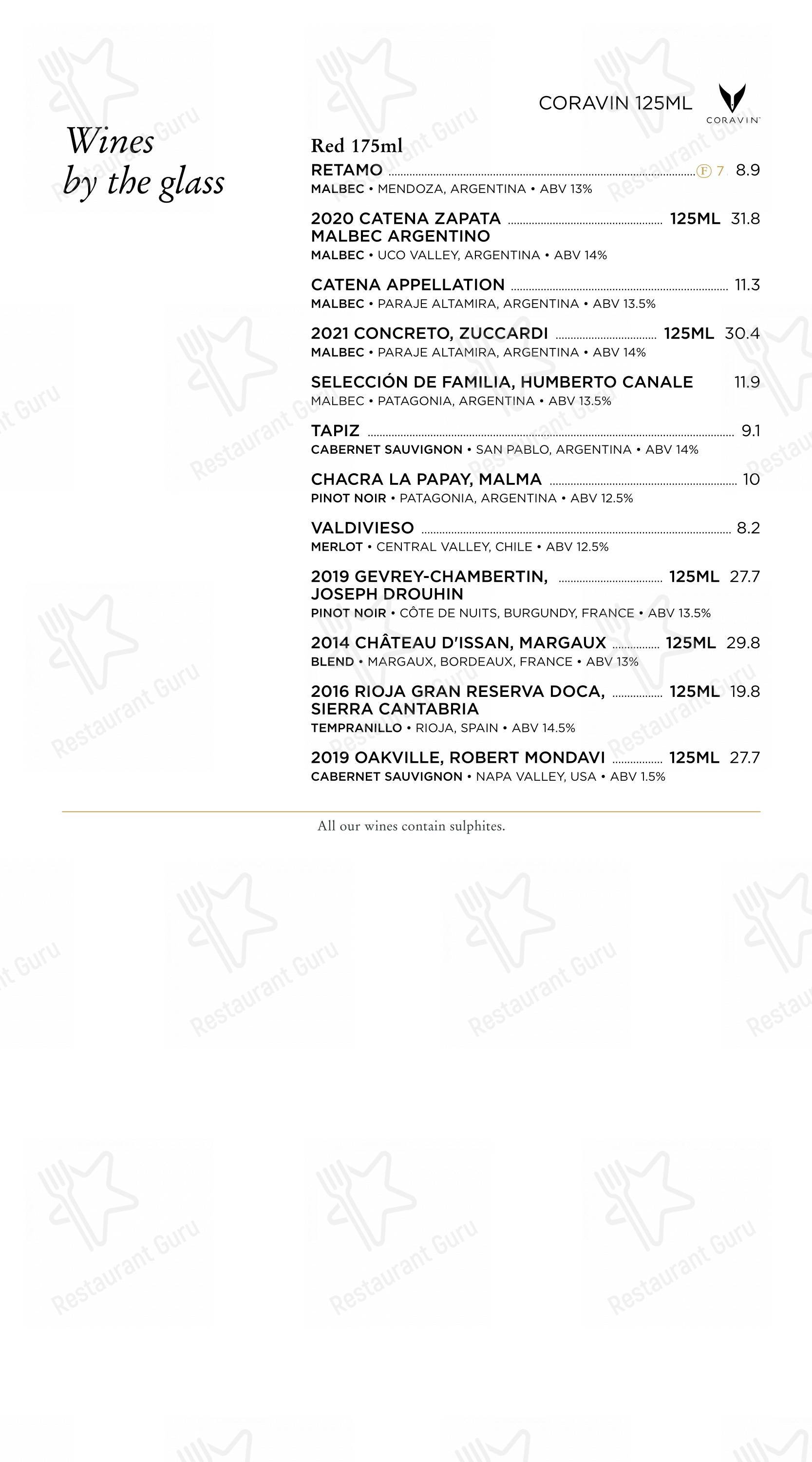 Menu at Fazenda Rodizio Bar & Grill Manchester, Manchester