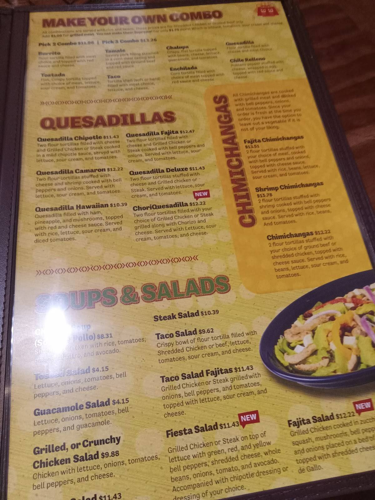 Menu at Fiesta Brava restaurant, Fergus Falls