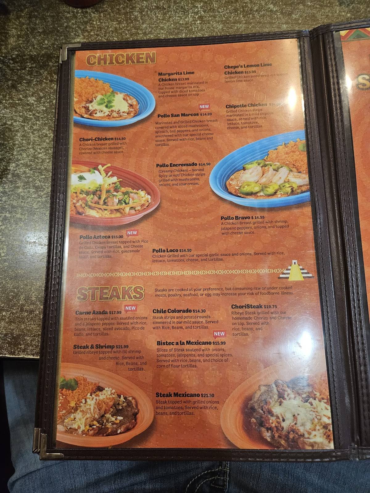 Menu at Fiesta Brava restaurant, Fergus Falls