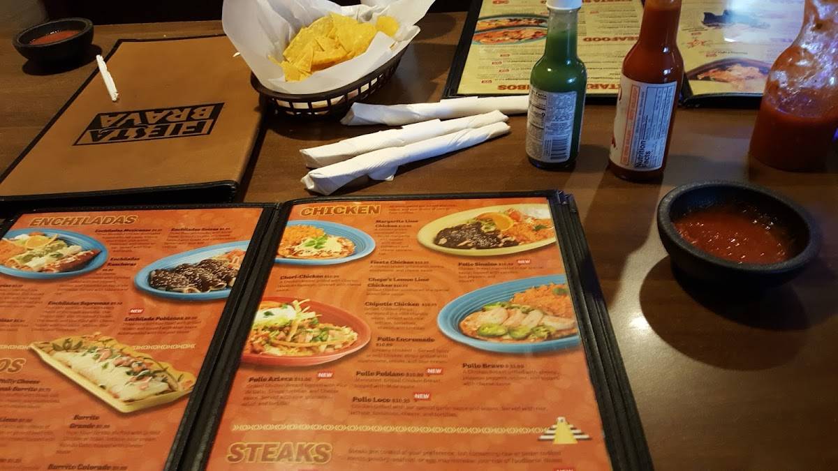 Menu at Fiesta Brava restaurant, Fergus Falls