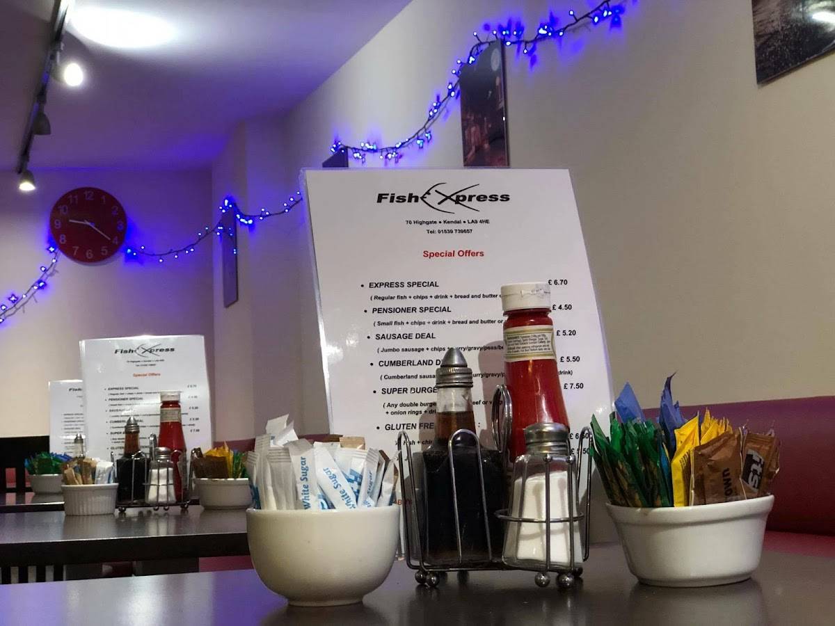 Menu at Fish Express fast food, Kendal