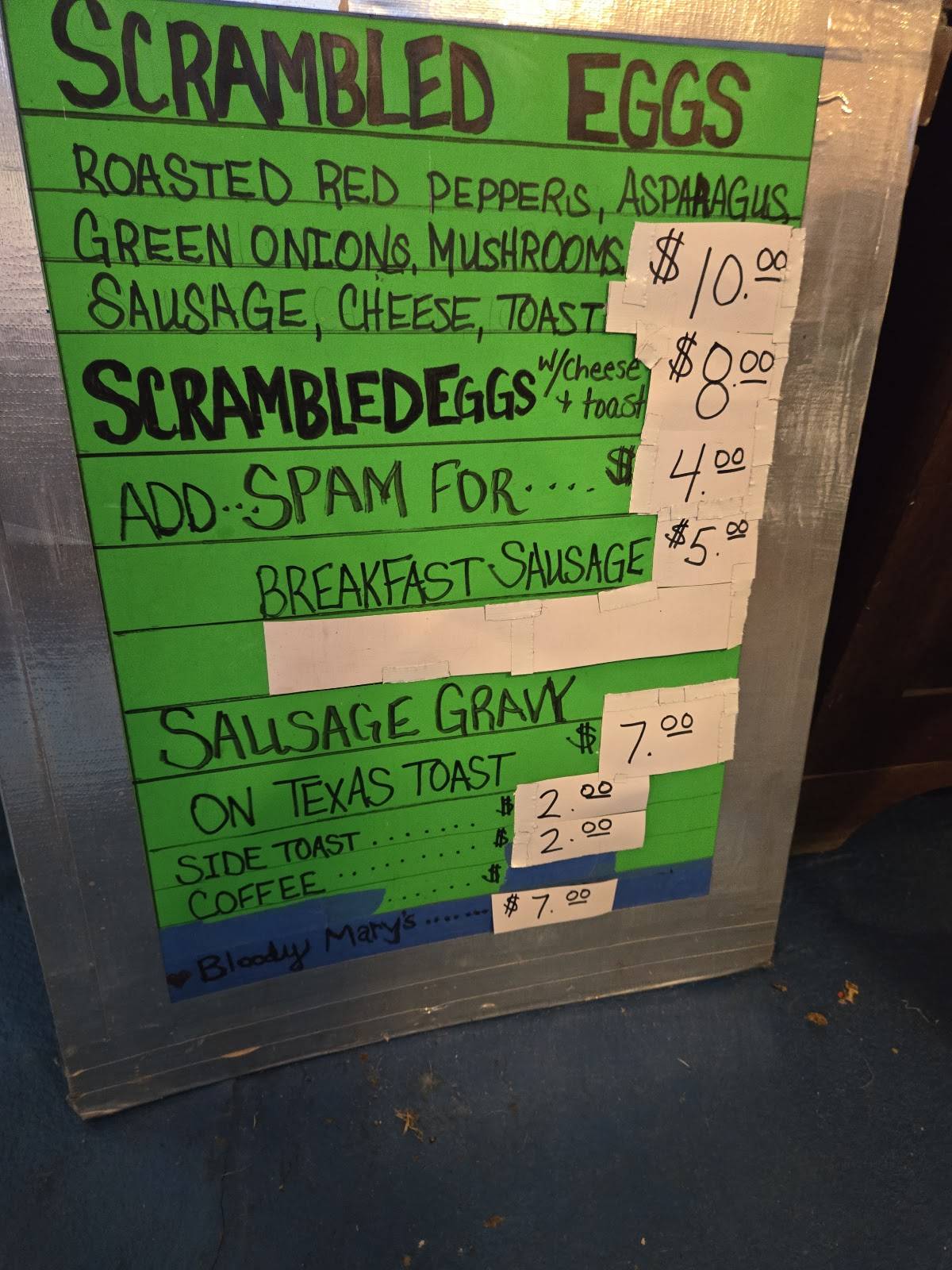 Menu at Fish Shack restaurant, Guttenberg