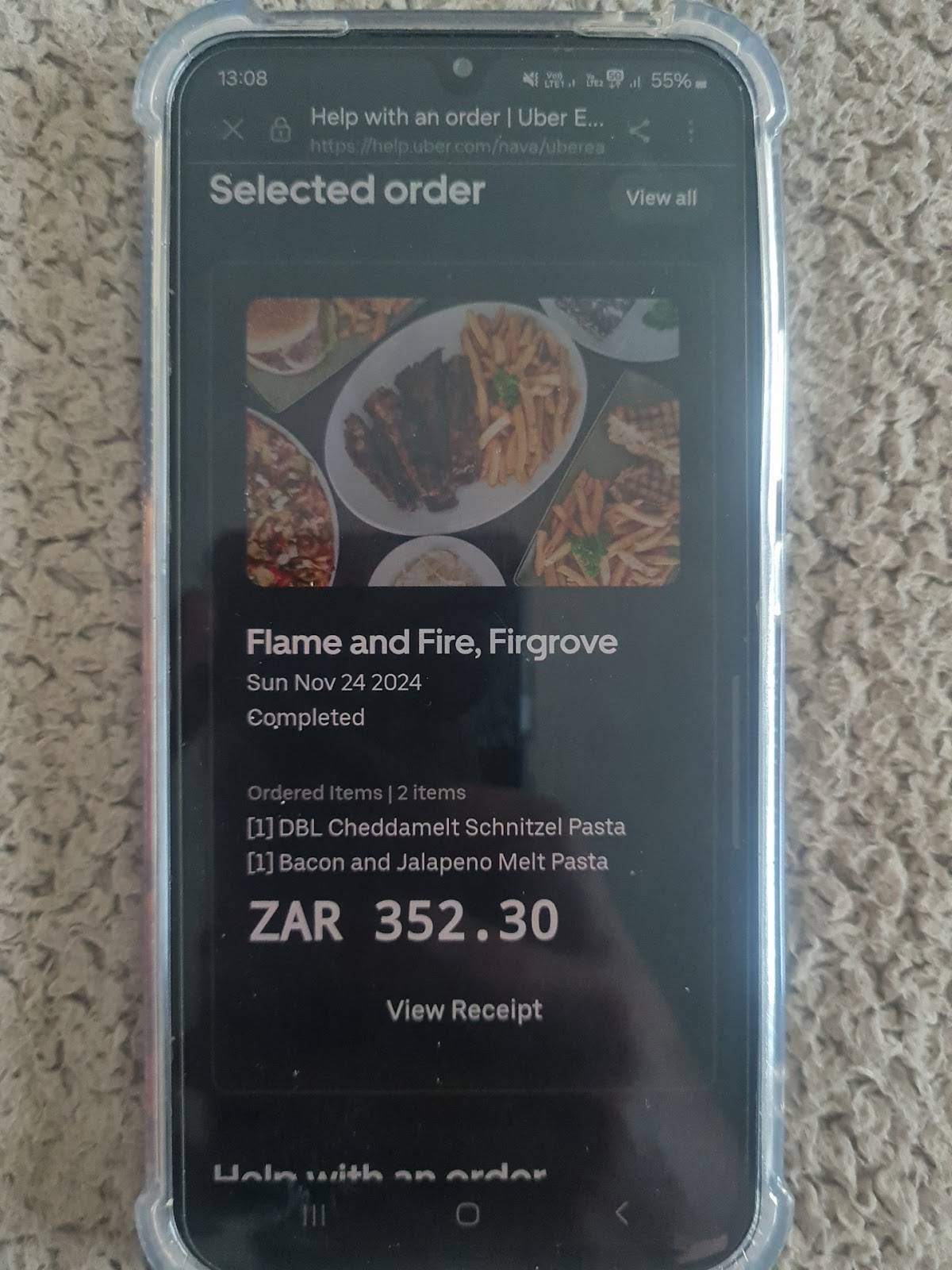 Menu at Flame and Fire @ The Huntsman restaurant, Cape Town