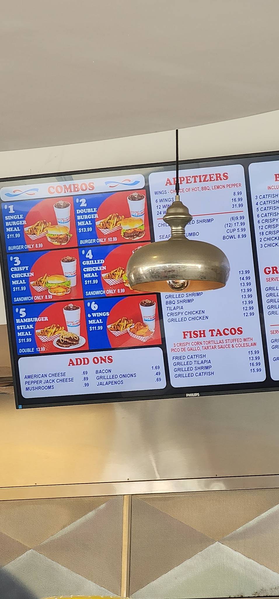 Menu at Flying Burger restaurant, Magnolia