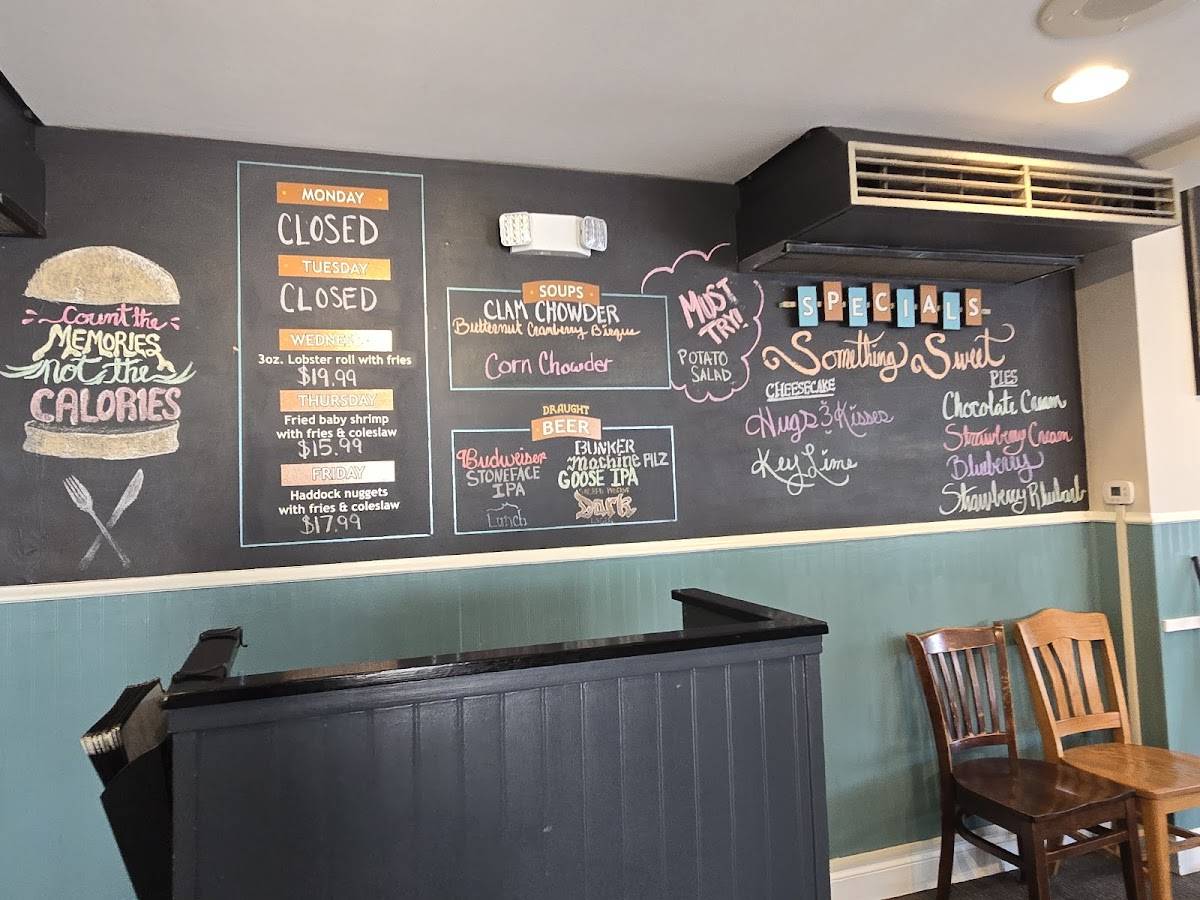 Menu at Fogarty's Restaurant & Bakery, South Berwick