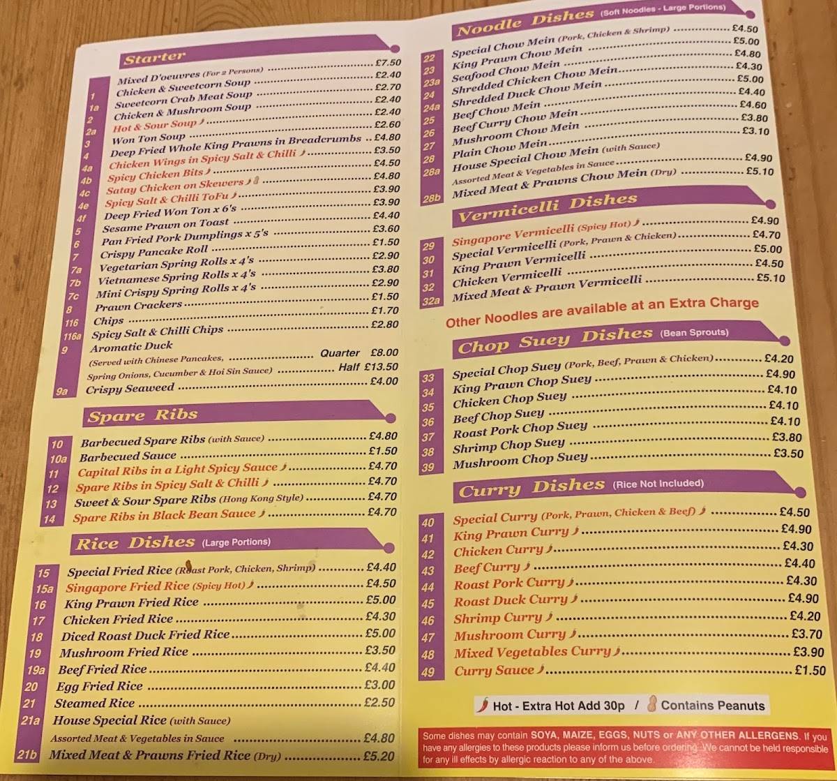 Menu at Food Angels fast food, London, 4B