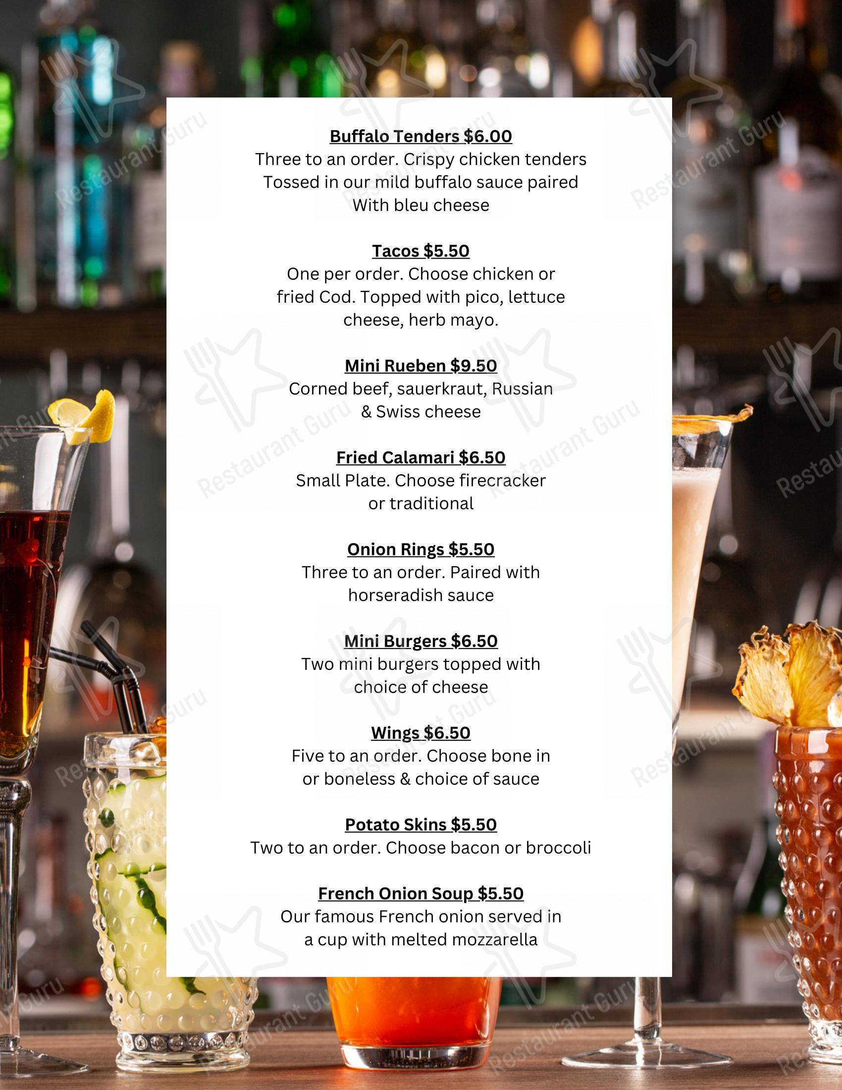 Menu at Four Winds Restaurant, Manasquan