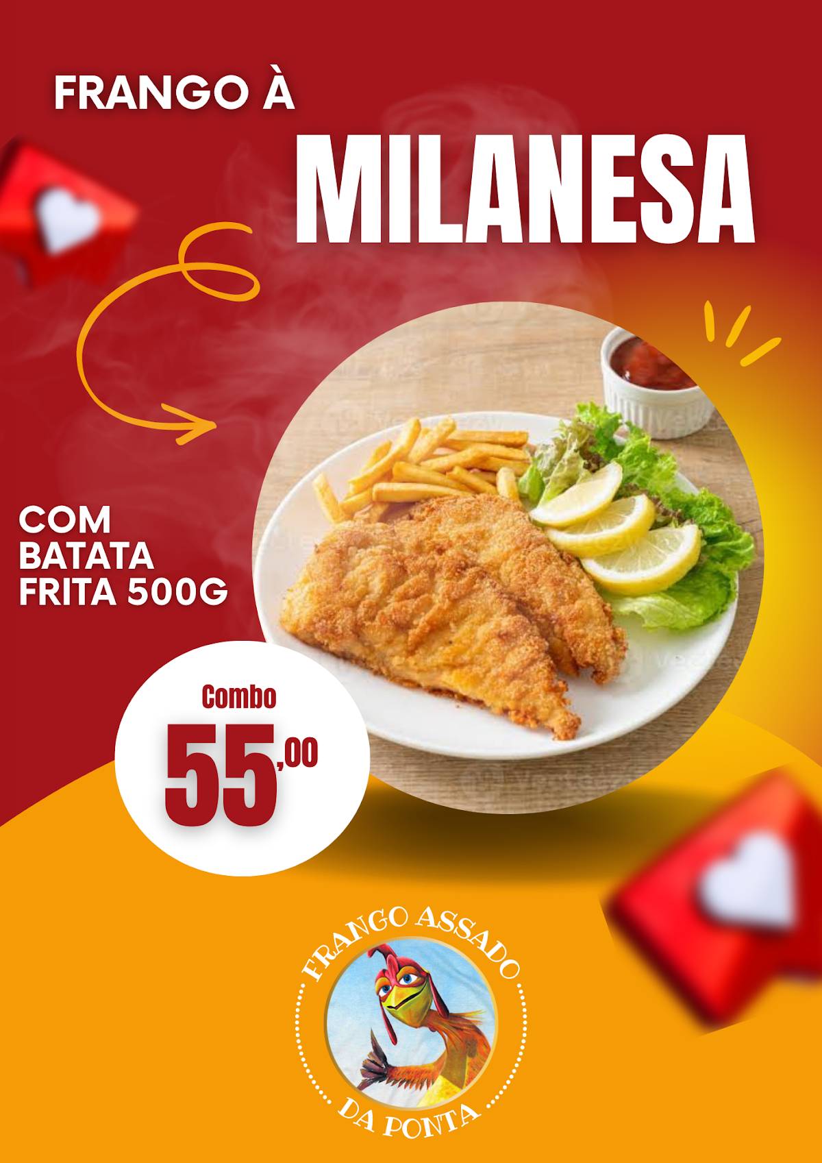 Menu at Frango assado da ponta restaurant, Florianópolis