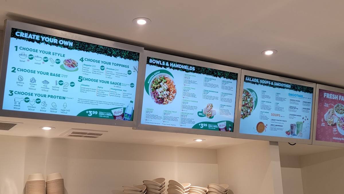 Menu at Freshii restaurant, Windsor, Dougall Ave Unit 60
