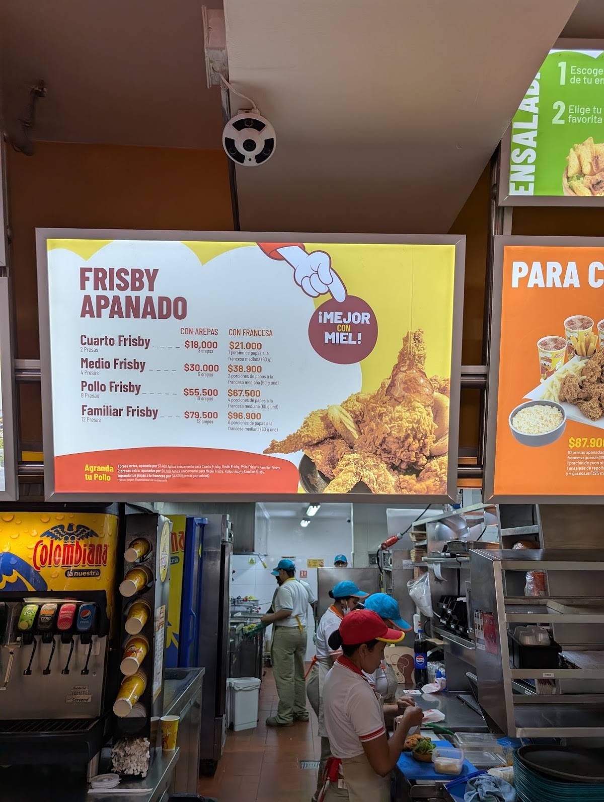 Menu at Frisby restaurant, Medellín, Tv. 39B #7540