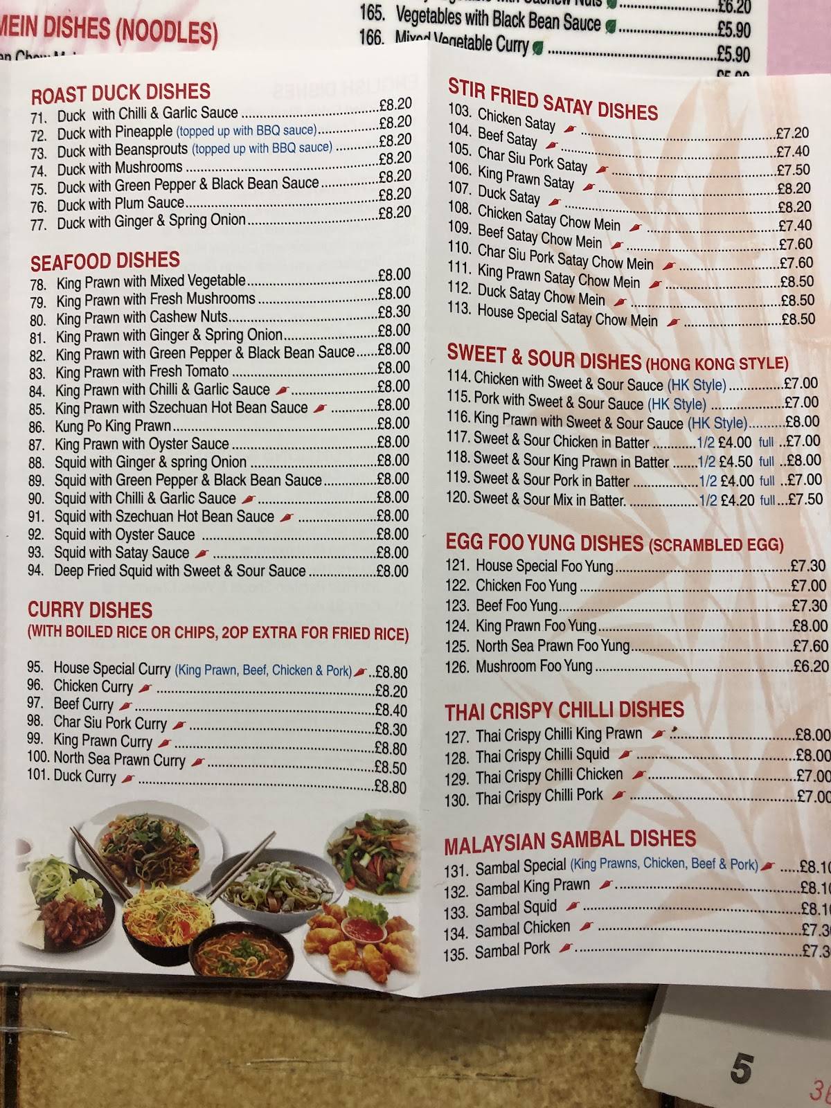 Menu at Fu Lin fast food, Buckfastleigh