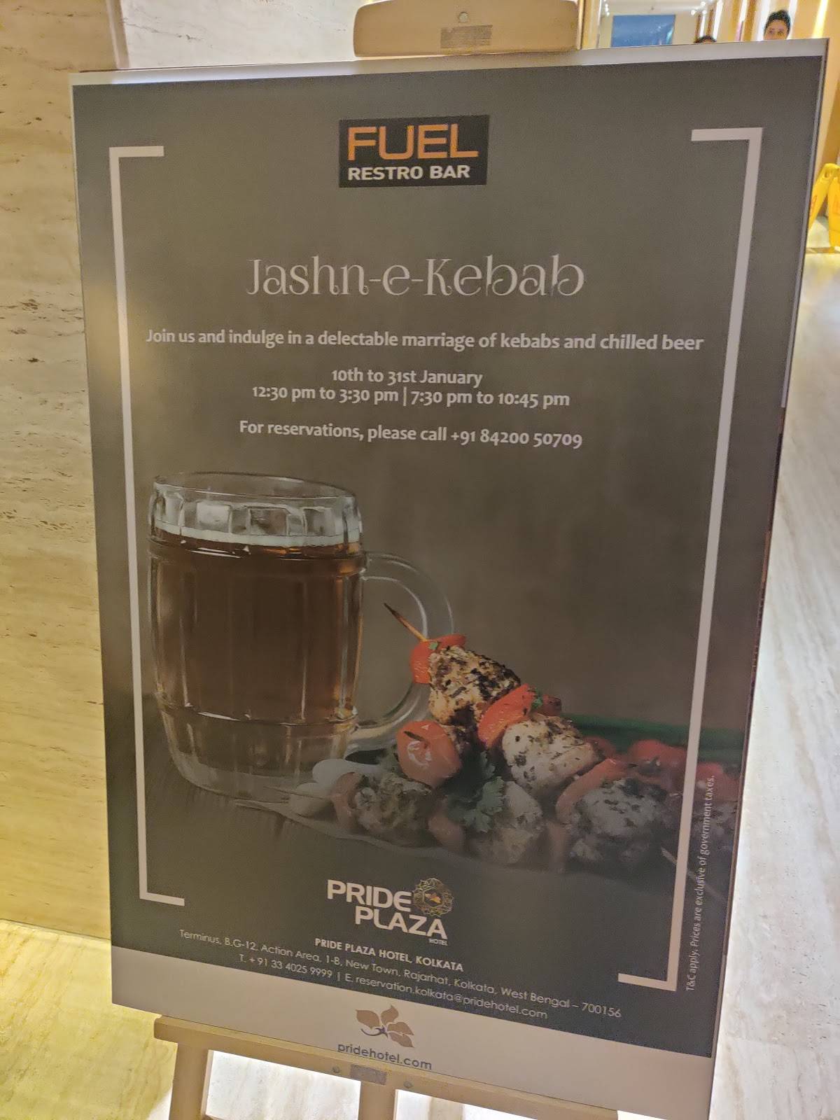 Menu at Fuel Resto Bar, New Town