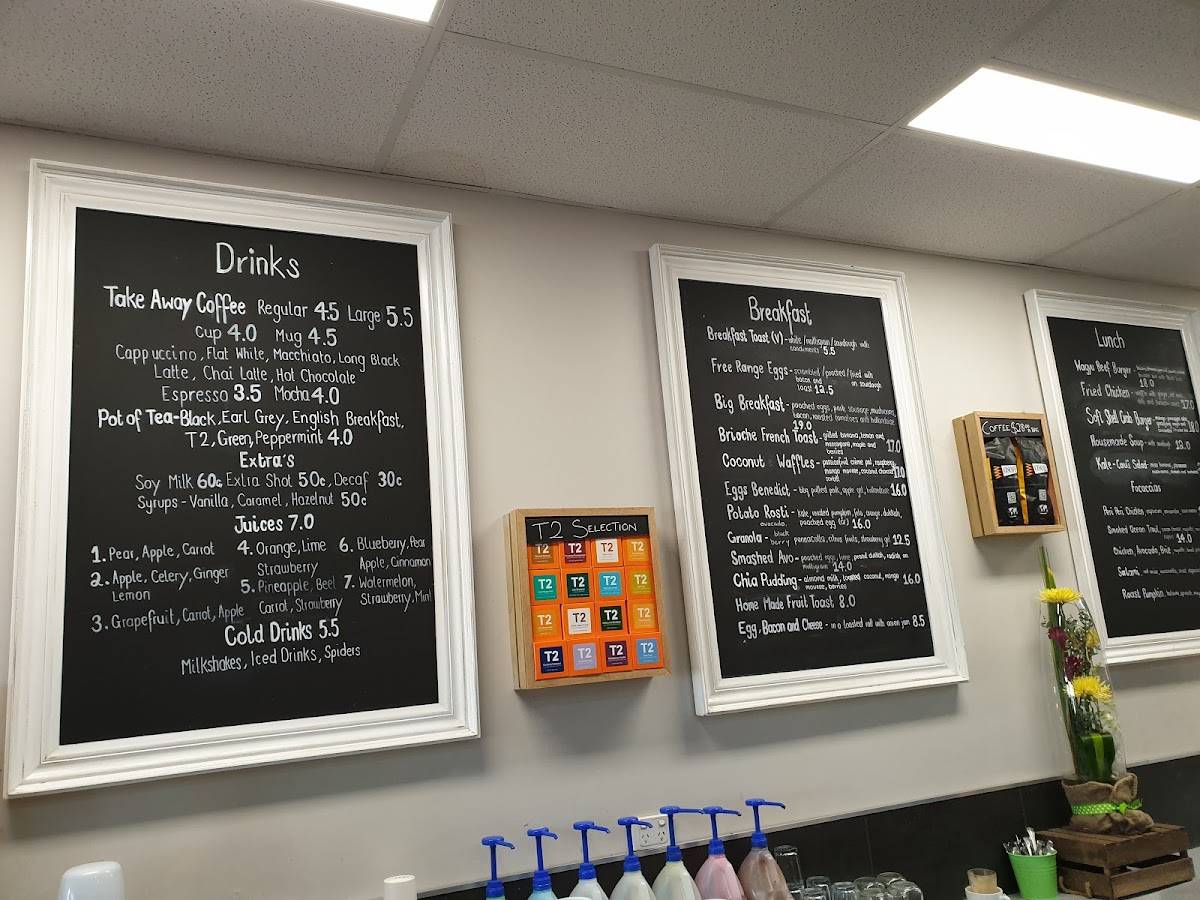 Menu at Funkey Monkey Cafe, Lakes Entrance