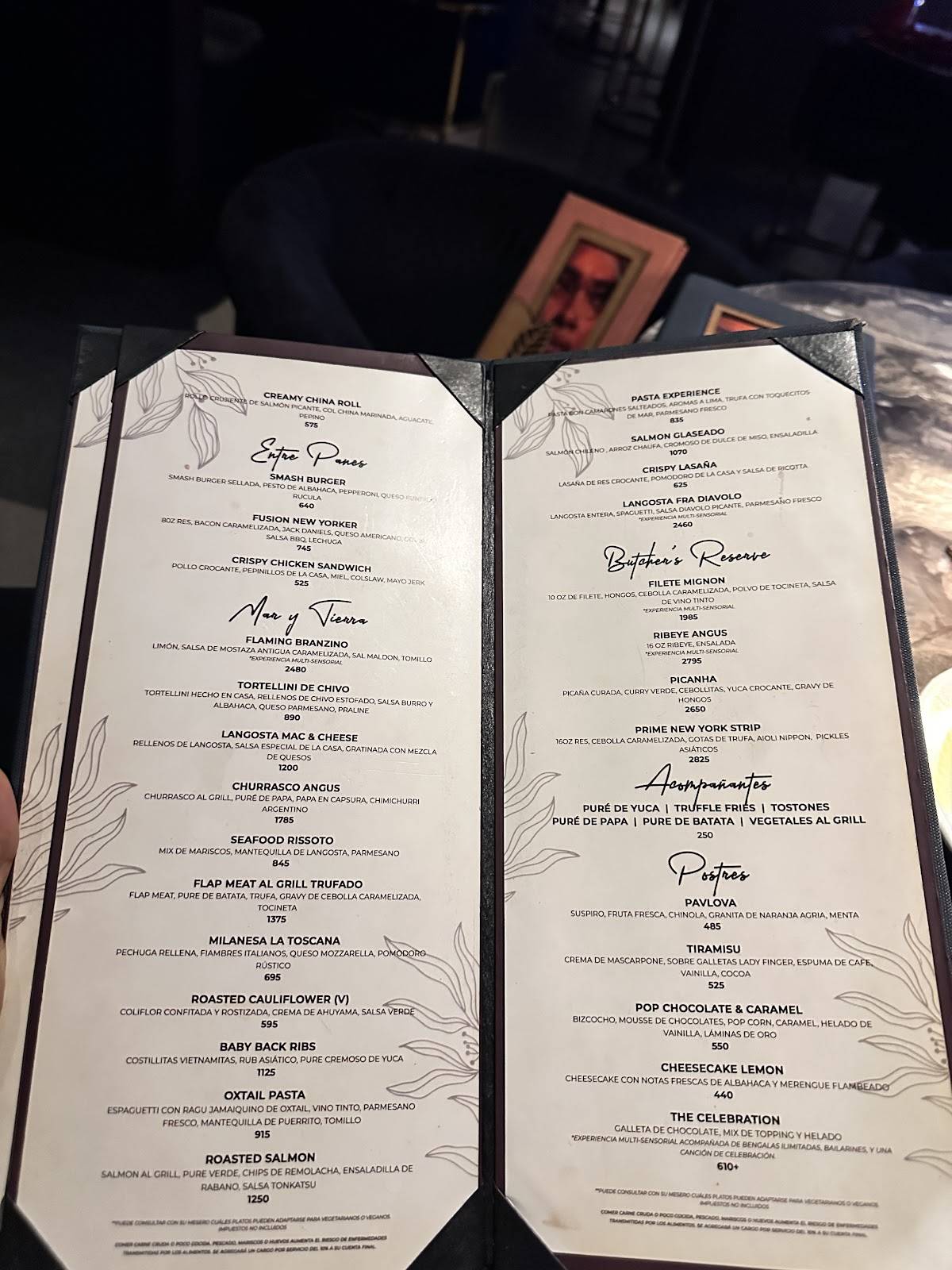 Menu at Fusion Experience restaurant, Santiago De Los Caballeros