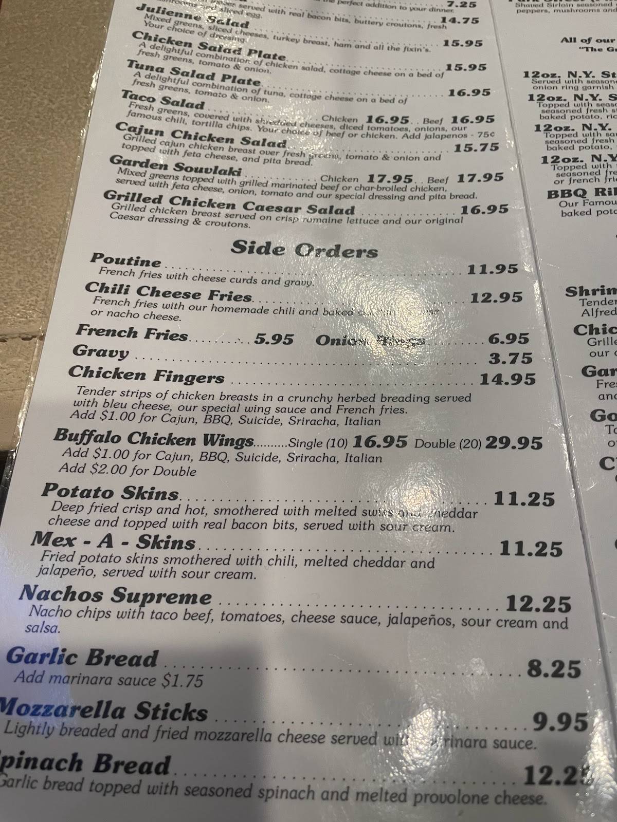 Menu at Gabriel's Gate pub & bar, Buffalo