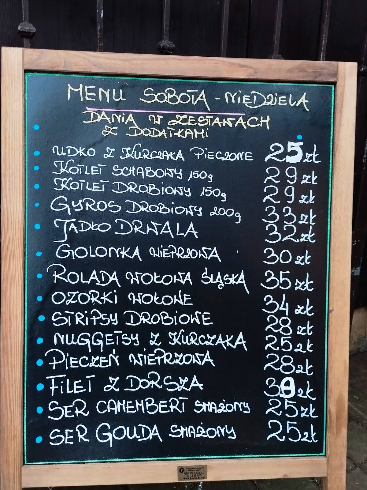Menu at Garden Bar, Bielsko-Biala